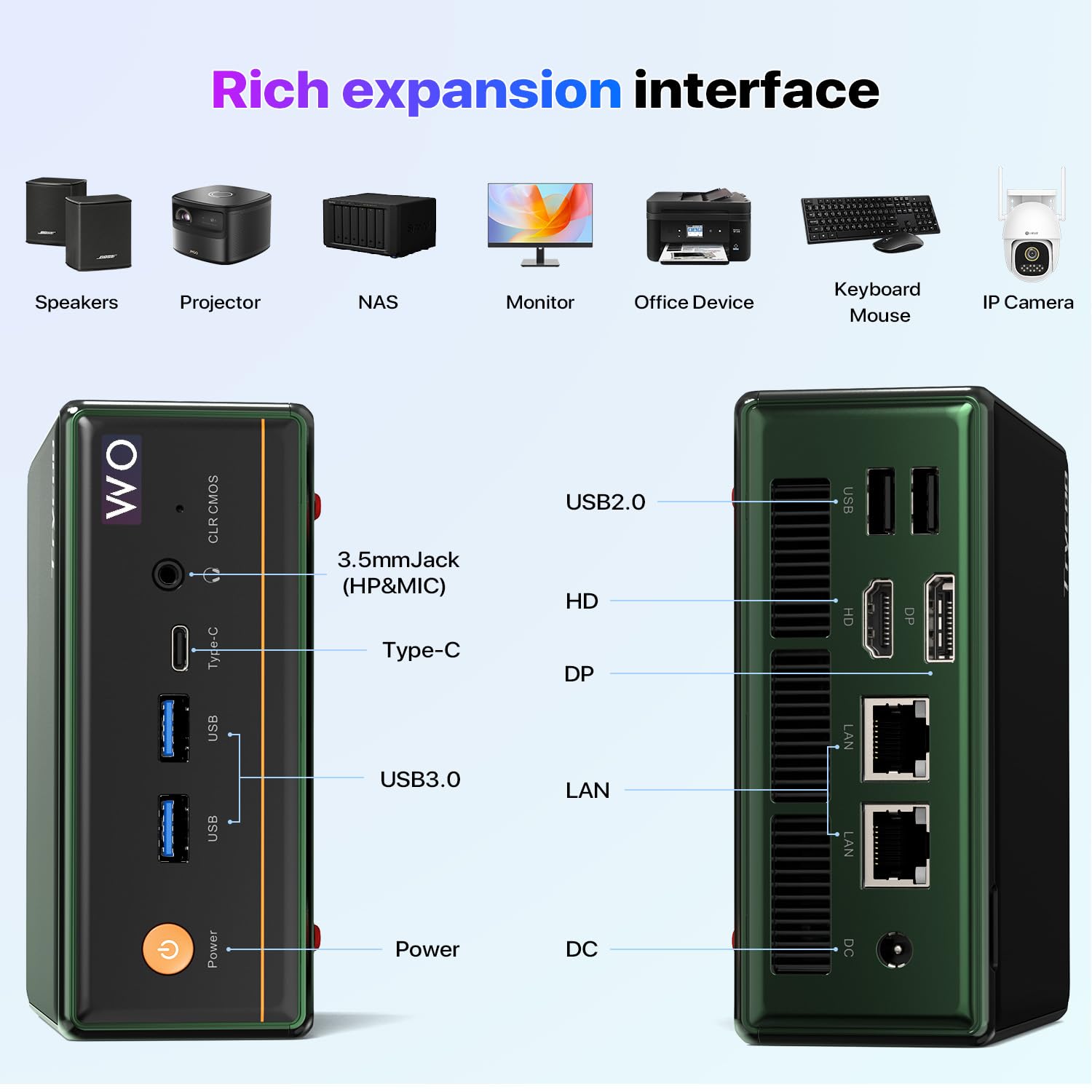 Trycoo WI-4 Mini PC with Intel N5105(2.9GHz) CPU,8GB DDR4 RAM and 256GB M.2 2280 SSD Mini Desktop Computer,BT4.0,Dual WiFi,Dual 4K HD Ports,Gigabit Ethernet for Home/Office/Study