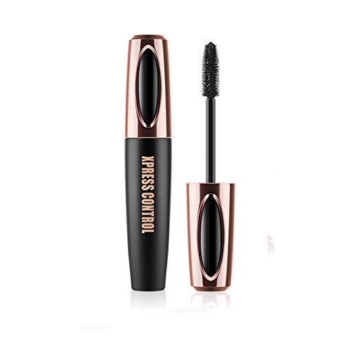 Tide brand tribe 4d Silk Fiber Mascara Waterproof And Easy To Dry Natural Soft Long Eyelash Makeup Mascara Black Thick Eyelash (Color : 02)