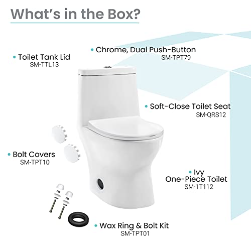 Swiss Madison SM-1T112 Ivy One Piece Toilet Dual Flush