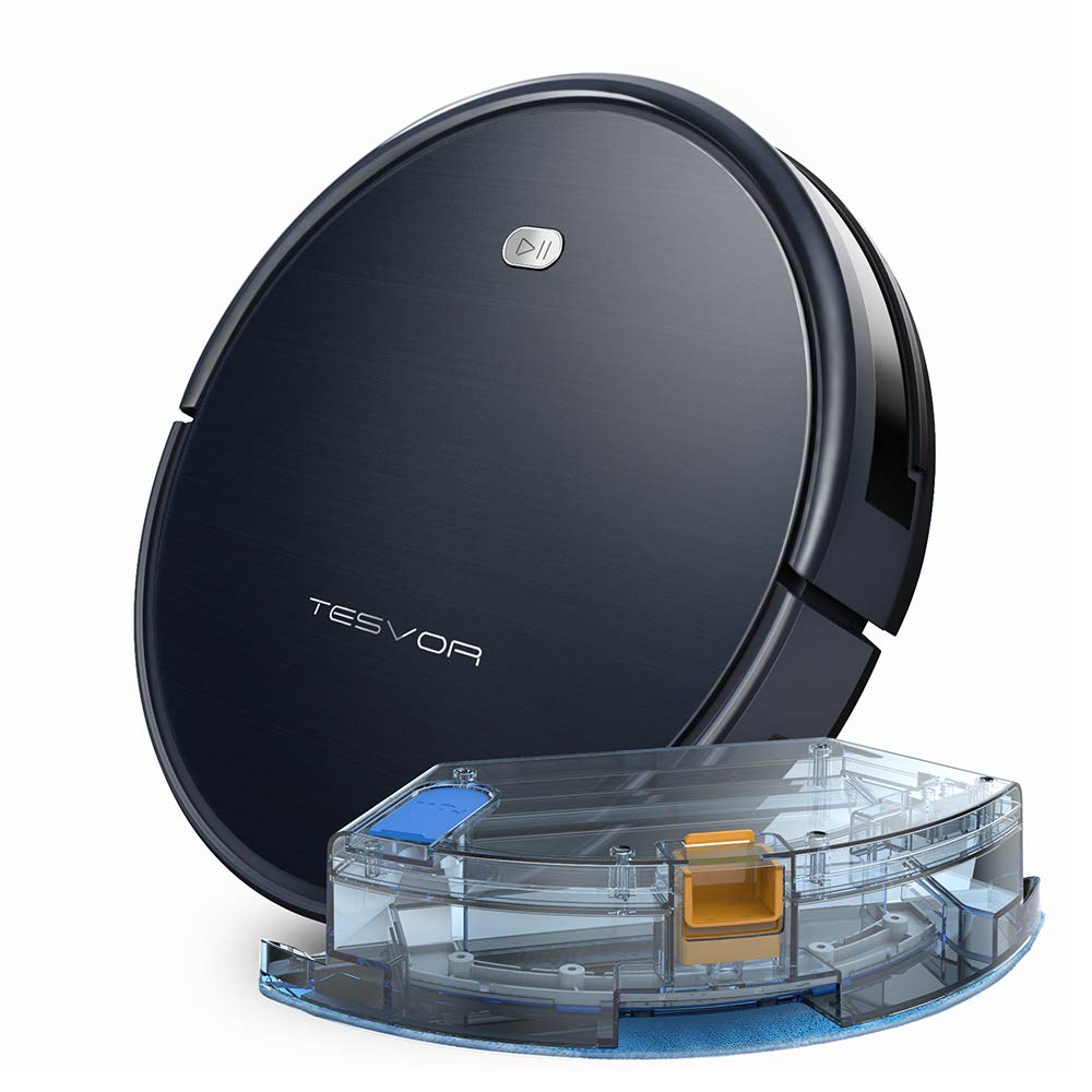 Tesvor S5 Max Robot Vacuum and Mop Combo, 6000Pa Suction Robotic Vacuum Cleaner, Lidar Navigation,5200mAh,260Mins Runtime, App Control,Self Charging (2024)
