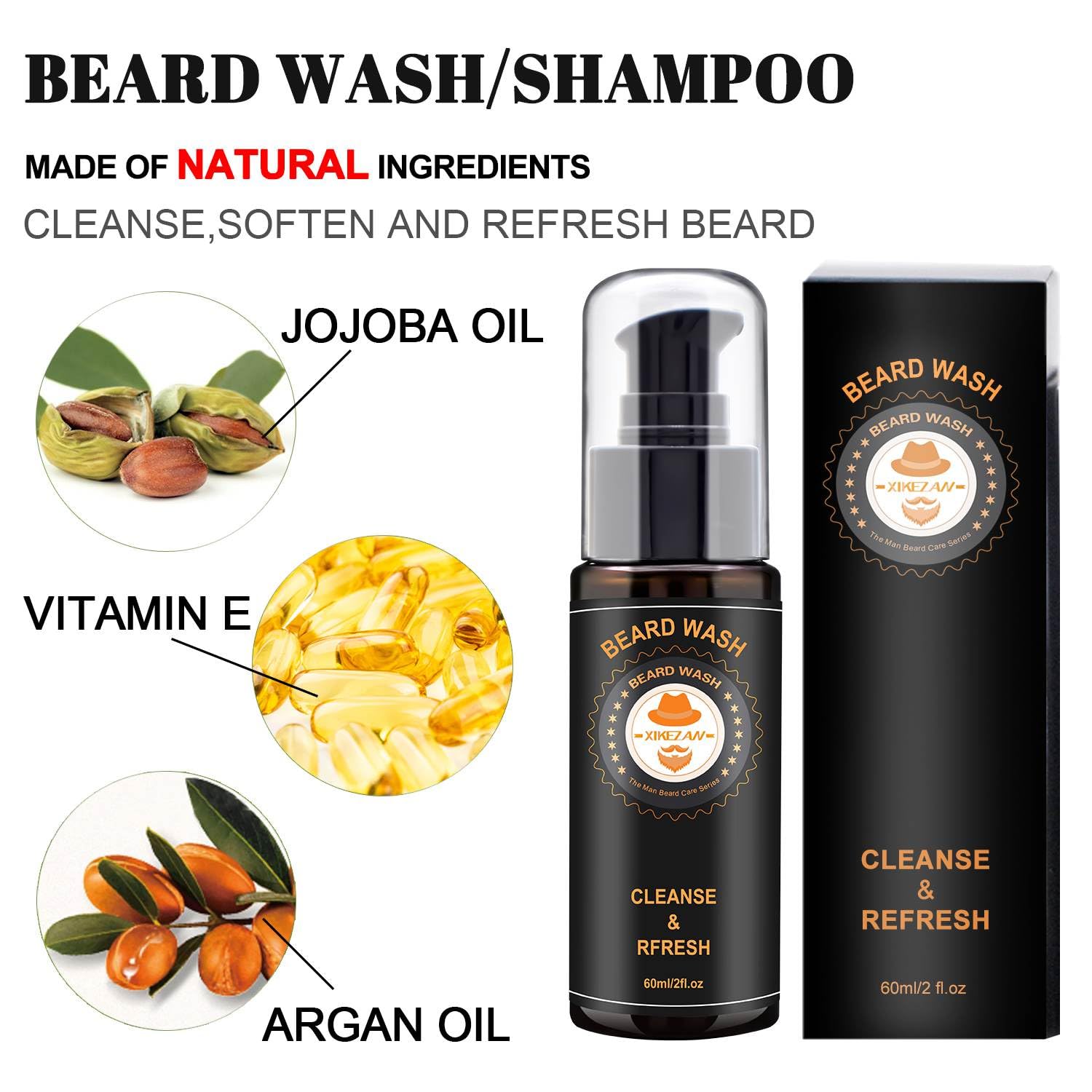 XIKEZAN Birthday Gifts for Men w/Beard Kit and Beard Straightener Kit