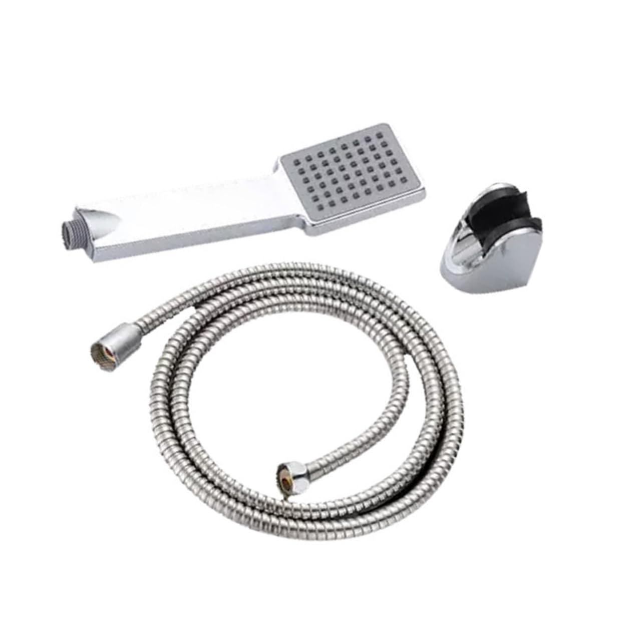 STOBAZA 9 Pcs Portable Shower Head Portatiles Shower Head Sprinkler Shower Head Mount Kit Hand Held Bathroom Shower Head Kit Adjustable Shower Head Handheld Showerhead Square Accessories