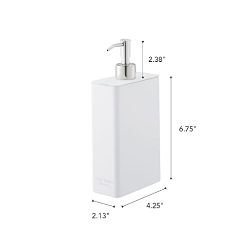 Yamazaki Tower Conditioner Dispenser White Rectangular