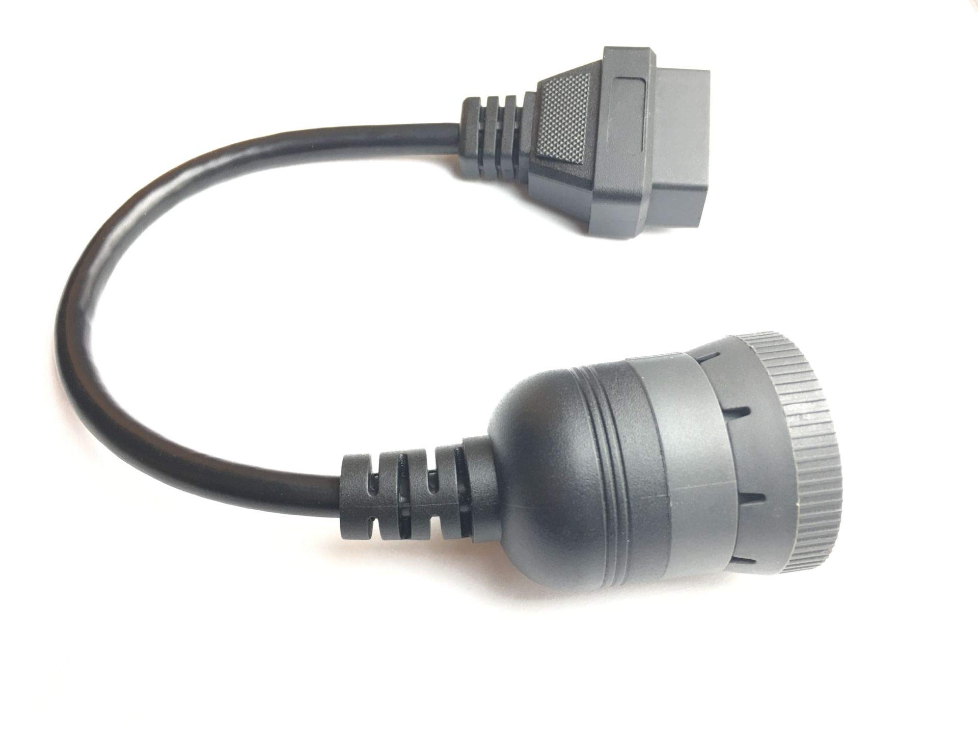Type 1 J1939 9pin to OBD2 Cable Black J1939 to obdii Female Adapter for Truck