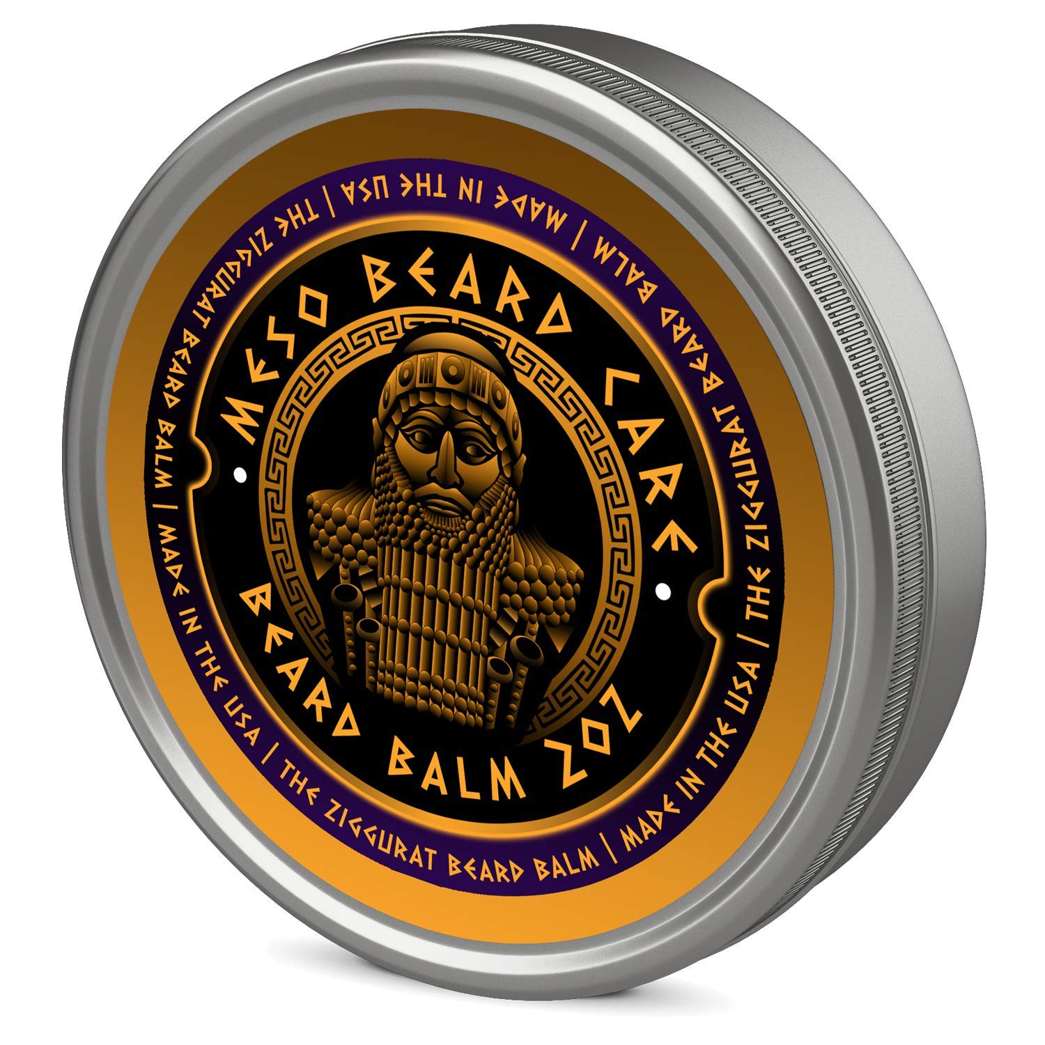 The Ziggurat Beard Balm - All Natural Vanilla, Tobacco, and Spicy Bourbon Fragrance - Meso Beard Care