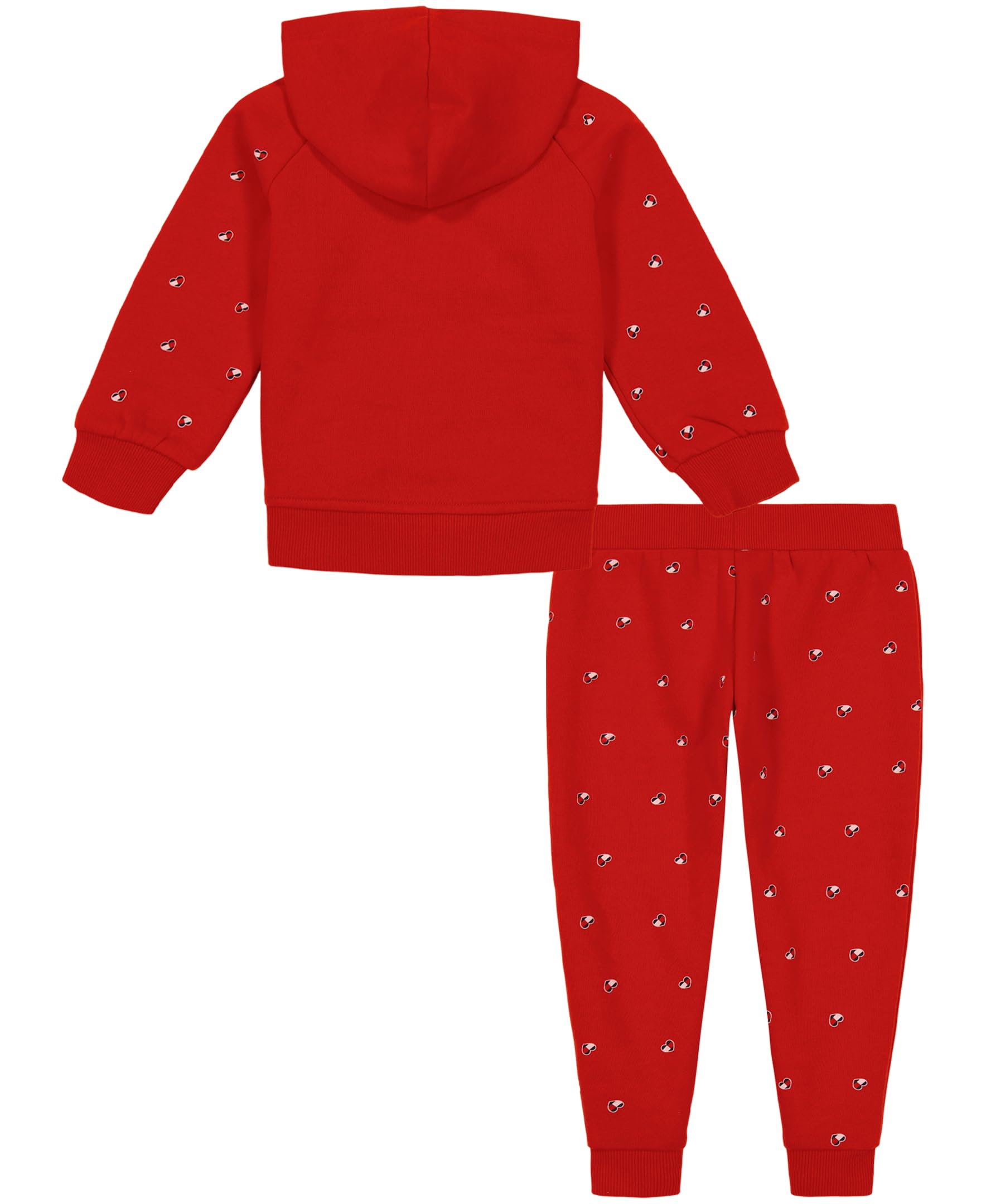 Tommy Hilfiger Girls 2-Piece Pullover & Jogger Set, Everyday Casual Wear, Comfortable & Stylish Fit, Aurora Pink