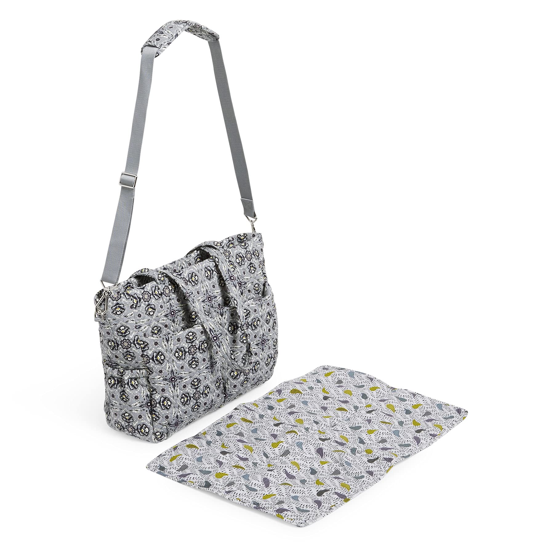 Vera Bradley Women's Cotton Ultimate Baby Diaper Bag, Pretty Posies, One Size