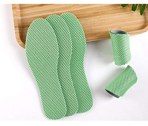 TaLcuS 3 Pairs Mint Deodorant Insoles Light Weight Shoes Pad Absorb-Sweat Breathable Mesh Cloth Sports Insert Men Women (Size : 41)
