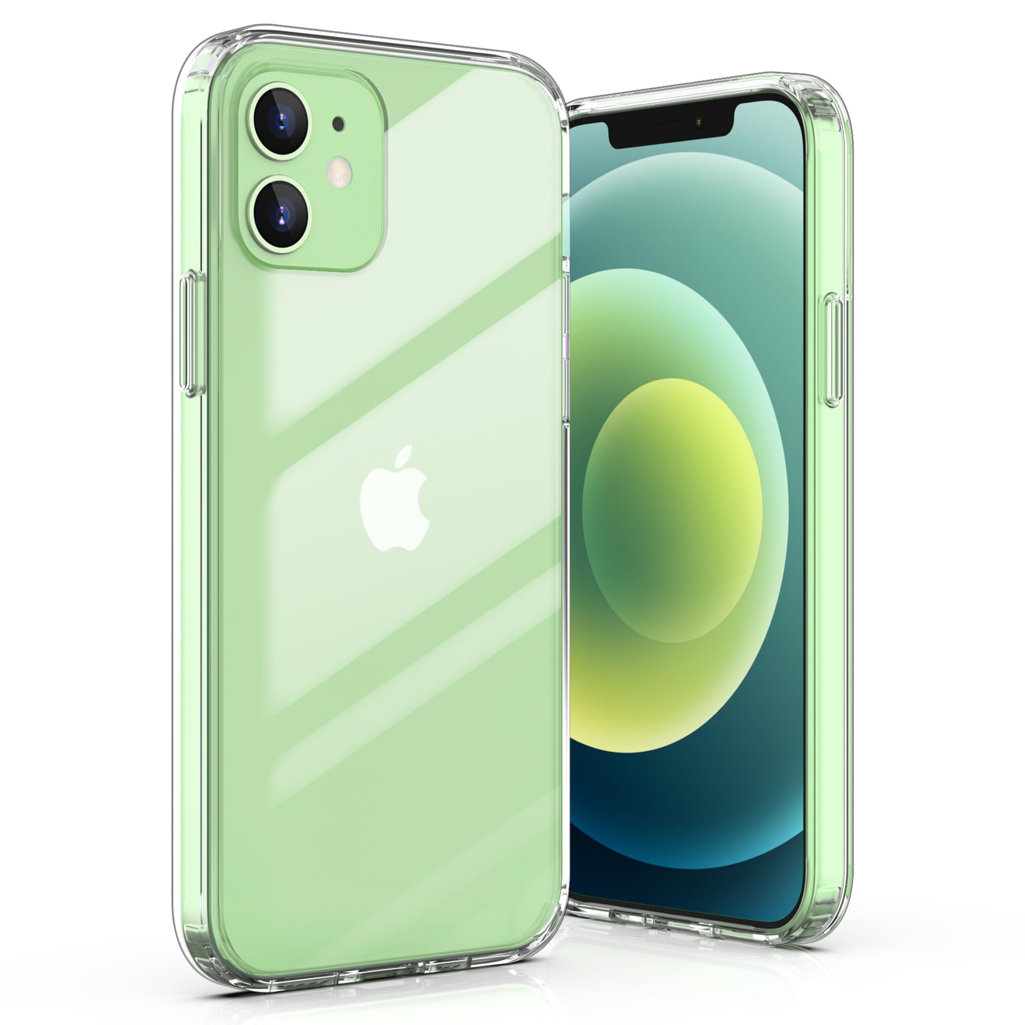 ULAK Clear Case for iPhone 12/iPhone 12 Pro, Hybrid Protective Slim Transparent Anti-Scratch Shock Absorption TPU Bumper Cover Designed Phone Case, Crystal Clear