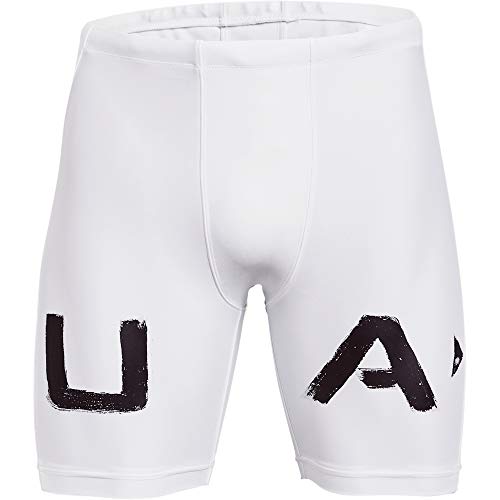 Under Armour Football 7v7 Shorts, White (100)/Black, Medium