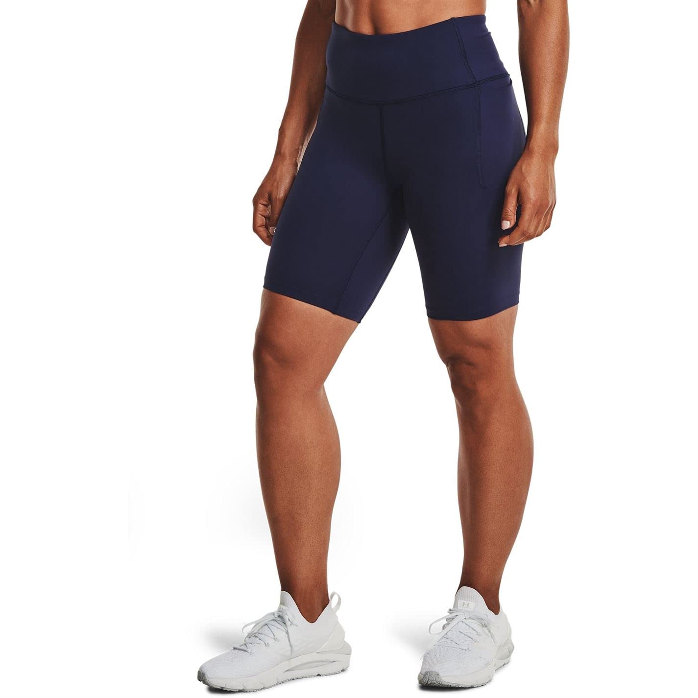 Under Armour Meridian Bike Shorts, Midnight Navy (410)/Metallic Silver, XX-Large