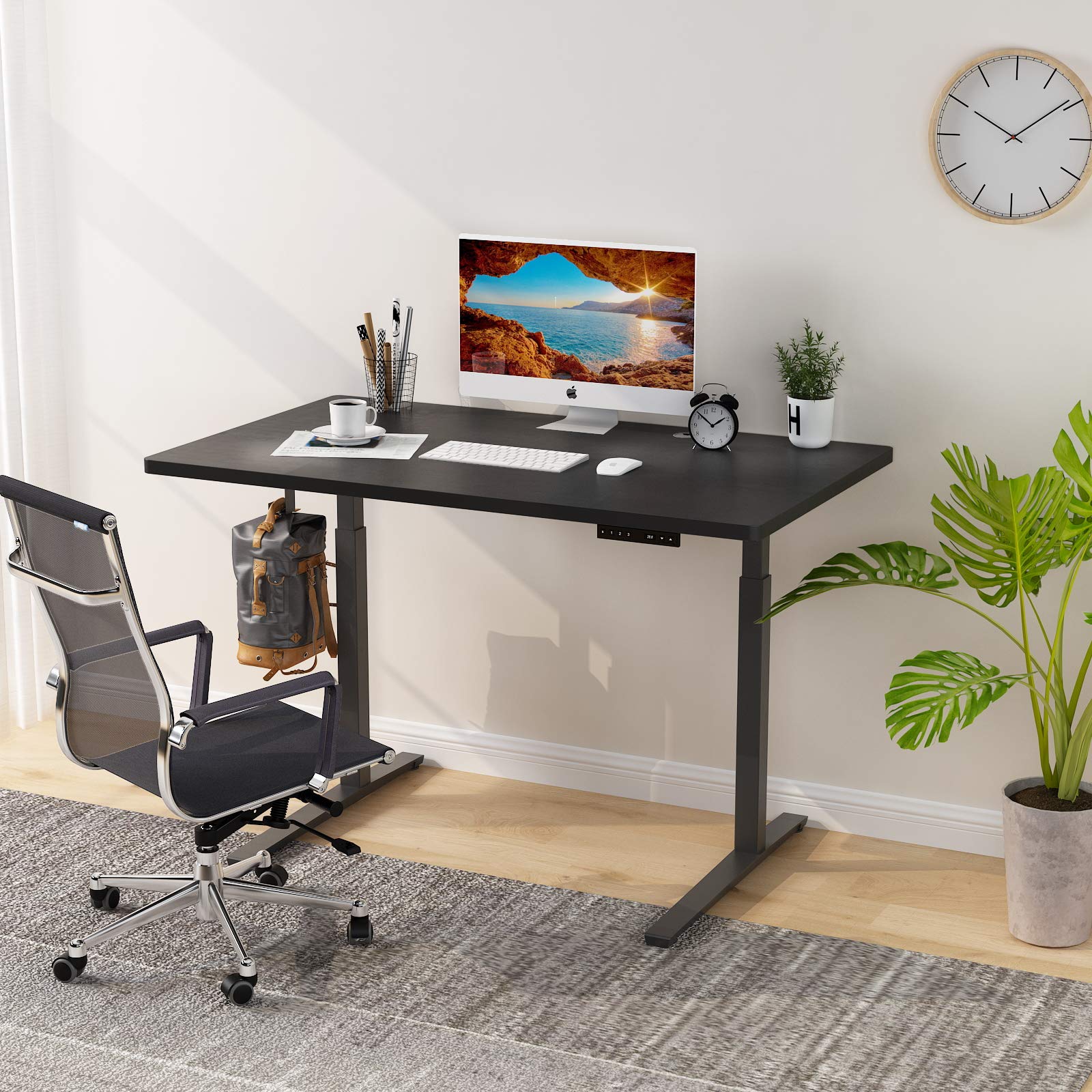 Up Mover Adjustable Standing Desk, 44×24 Inches Height Adjustable Desk, Electric Sit Stand Home Office Desks