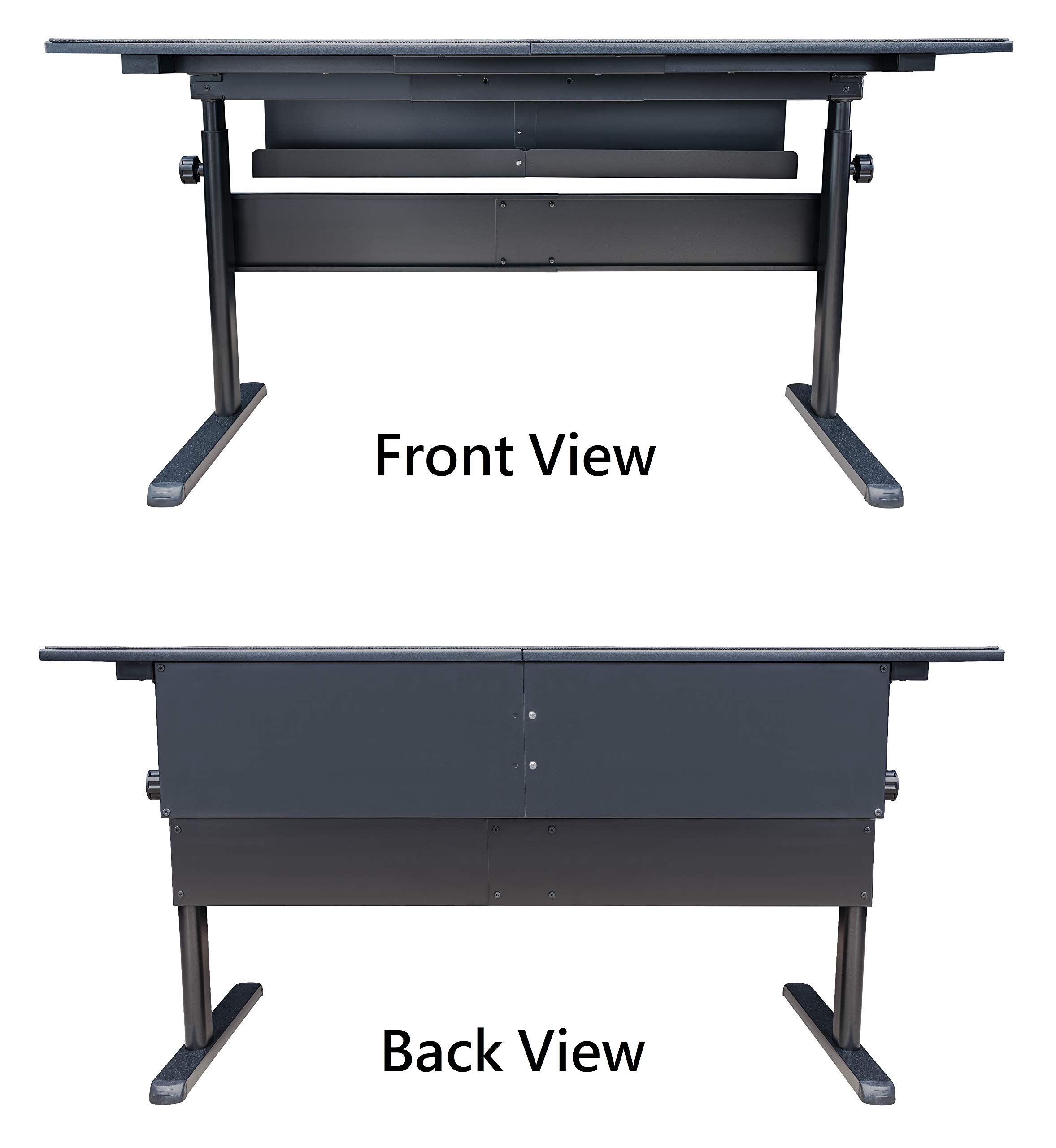 Thermaltake Tt Gaming Level 20 Gt Battlestation Computer Gaming Desk, Adjustable Heights, Scratch Resistant Surface, Full-Sized Desk Mat, GD-LBS-BRHANX-01 , Black