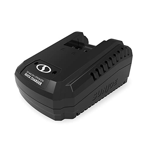 Snow Joe + Sun Joe 24V-2AMP-SK1R-P2 24-Volt IONMAX Starter Kit, W/ 2.0-Ah Battery and Quick Charger