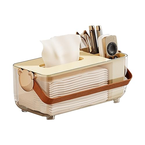 Tissue Box Cover, Portable Tissue Organizers, Large Arc Tissue Holders, Rectangular Tissue Dispenser, Adjustable Multi Functional Tissue Box Holder, Modern Tissue Box Cover for Bedroom Restaurant