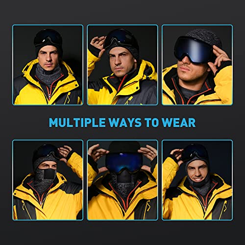 THINDUST Winter Balaclava Ski Mask for Men Women, Thermal Fleece Windproof Breathable Full Face Mask Neck Warmer