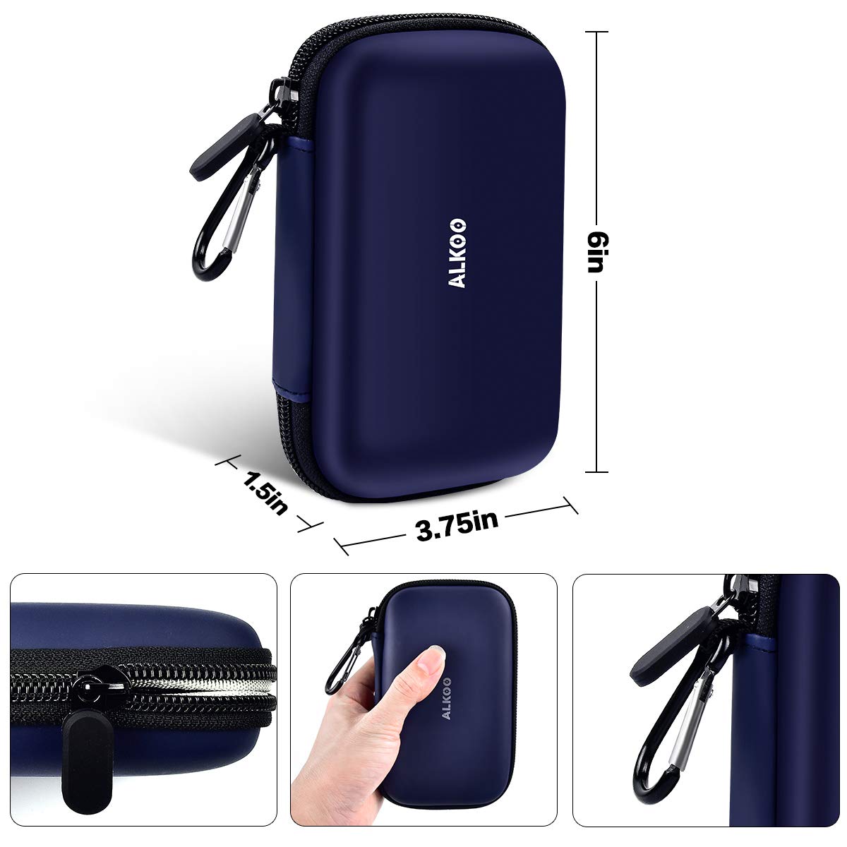 USB Flash Drive Case Compatible with Sandisk Cruzer/for Samsung Bar Plus/for Micro Center Superspeed/for Pny Turbo 16GB/ 32GB/ 64GB/ 128GB USB 2.0 3.0 Flash Drive - 8 Pack (Navy Blue)