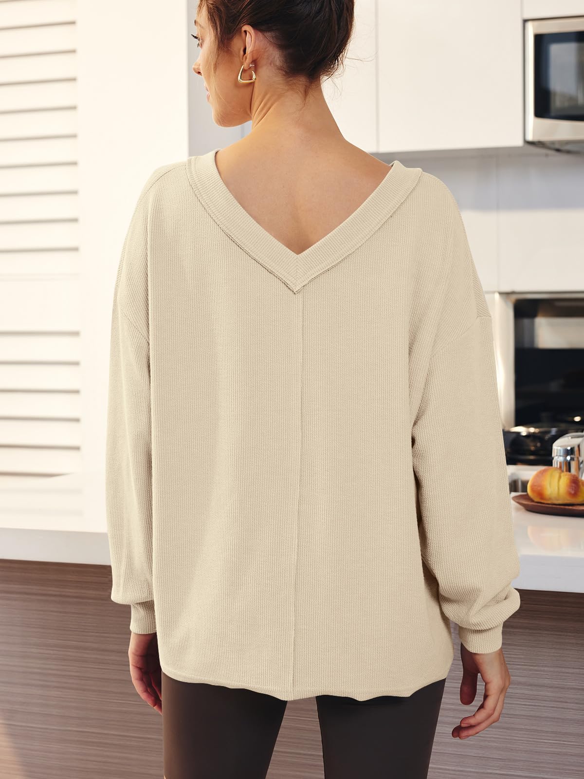 Trendy Queen Womens Oversized Sweatshirts Sweaters Casual Pullover Loose Long Sleeve Tops Shirts Clothes Black