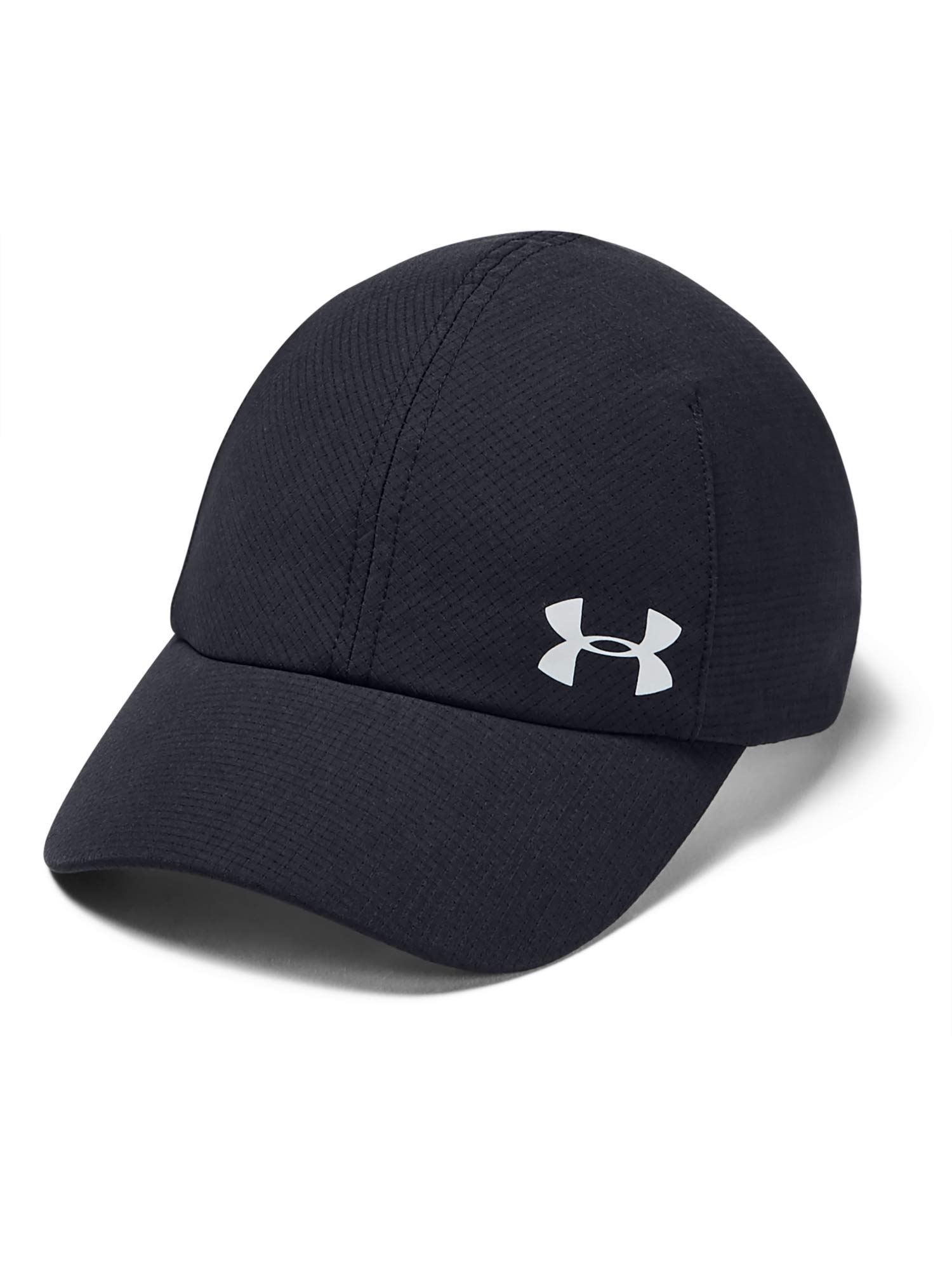Under Armour Launch Run Cap, Black (1)/Silver Reflective, One Size Fits all