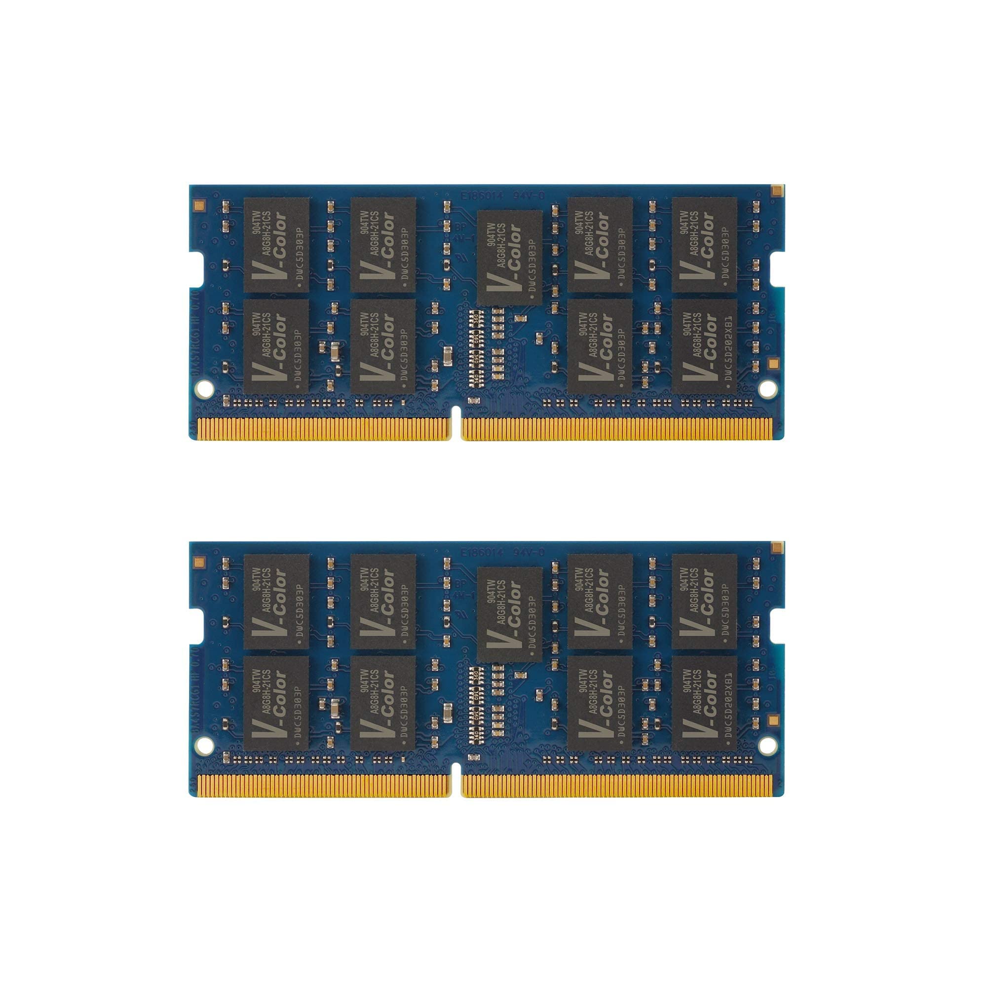 V-Color 32GB (2 x 16GB) ECC SO-DIMM DDR4 2666MHz (PC4-21300) for NAS Micro Server/Workstation/Compatible with Synology 21 Series 2Rx8 CL19 1.2V (TES416G26D819K-VKC)