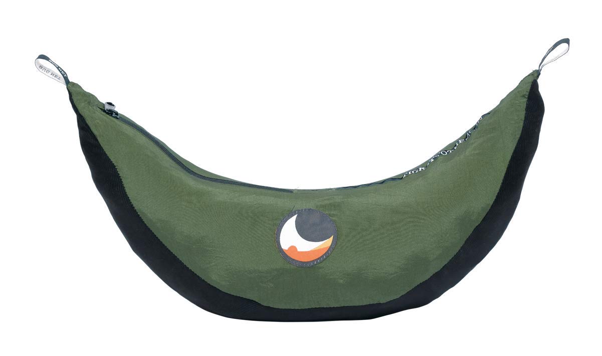 Ticket to the Moon 360° Convertible Mosquito and Bug Hammock Net - Fair Trade & Handmade All-Round Protection from Bugs and Insects - Double Circular Zipper Opens Ceiling for Extra Comfort - White