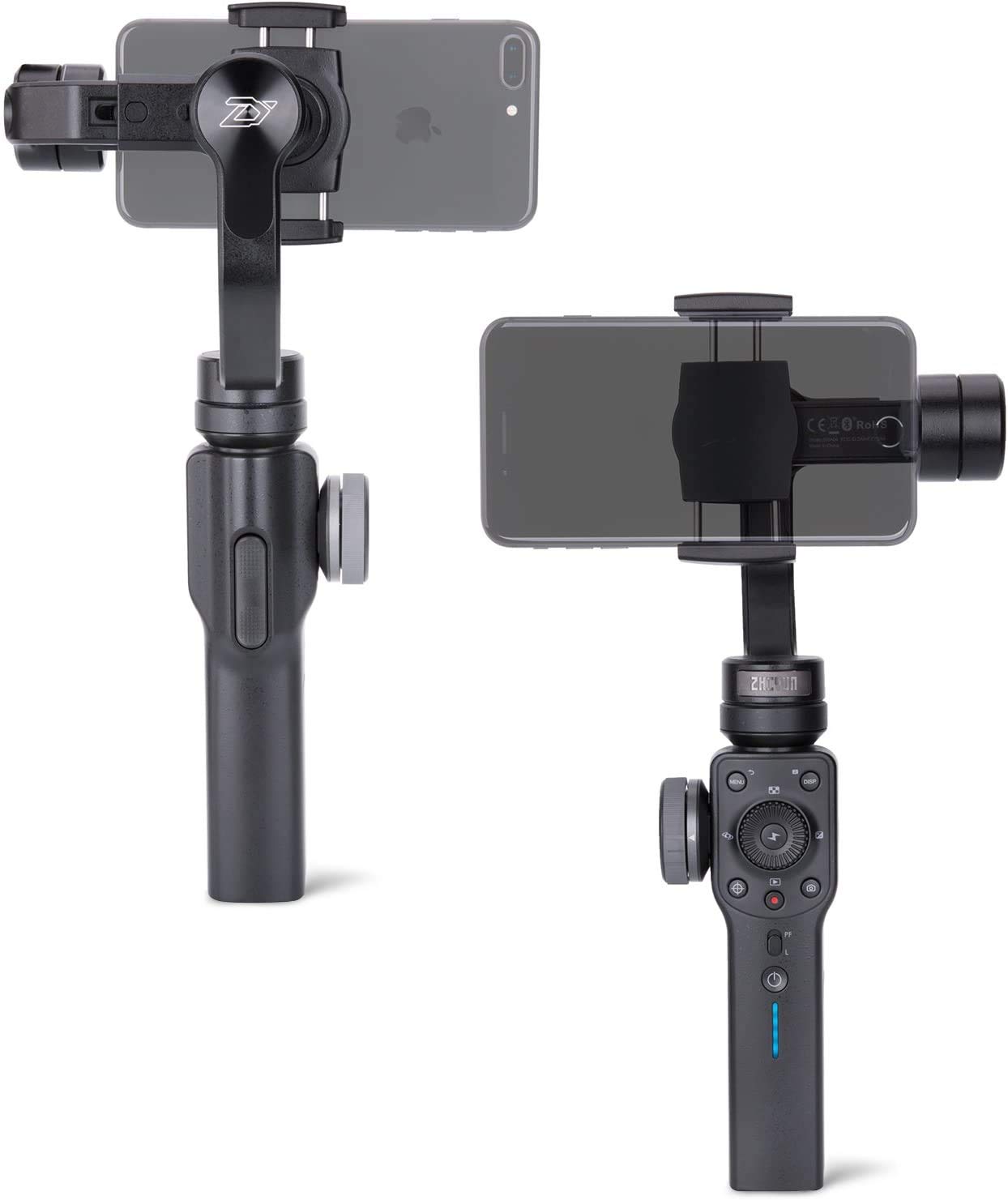 Zhiyun Smooth 4 [Official] 3-Axis Handheld Smartphone Gimbal, Professional Phone Stabilizer for iPhone Android(with Tripod), Ideal for Vlogging YouTube TikTok Instagram Live Video