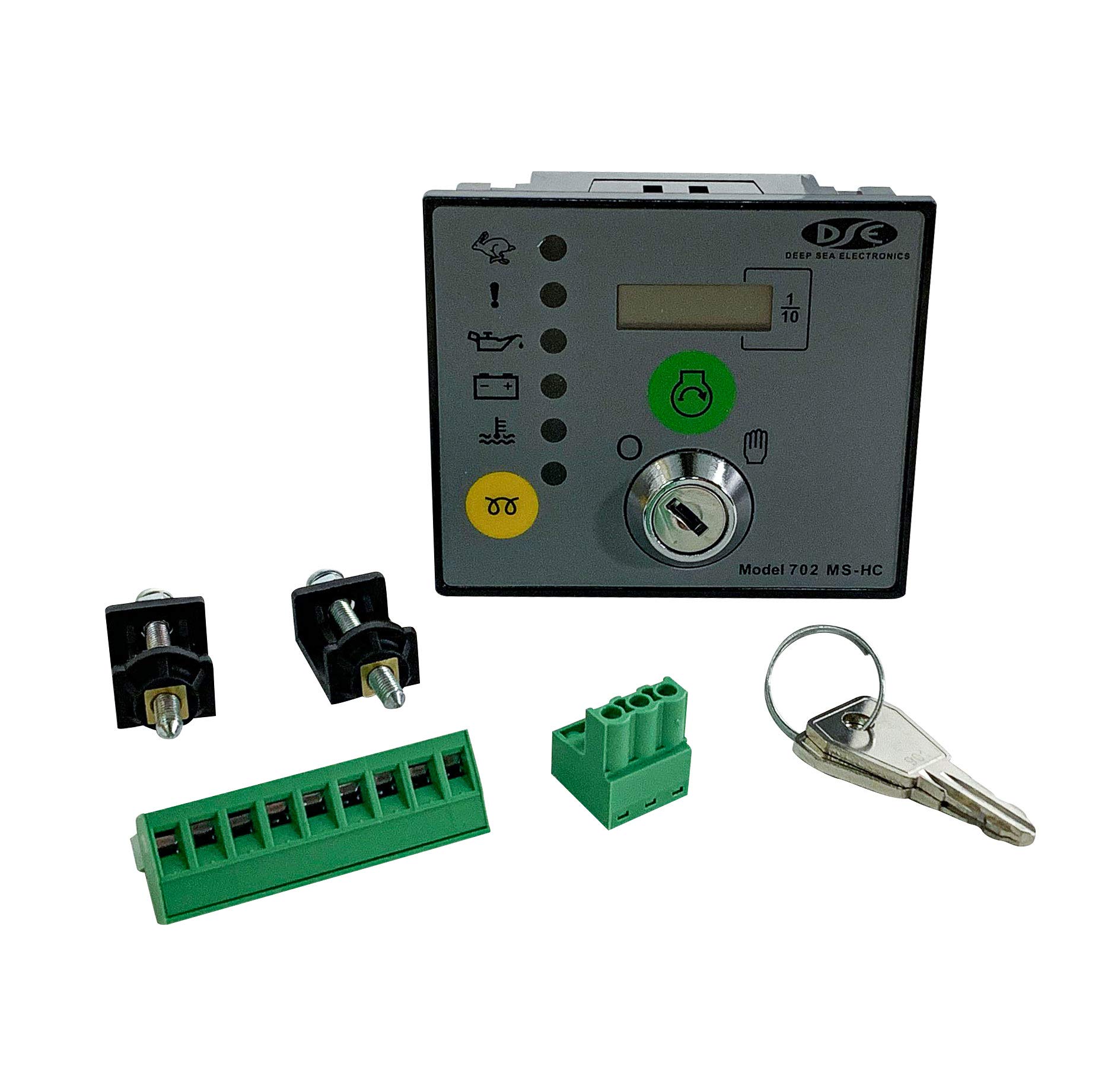 Thunder Parts DSE702 Original - Made in UK | Manual Start Control Module (Hours Counter, DSE Logo) | DSE 702-10