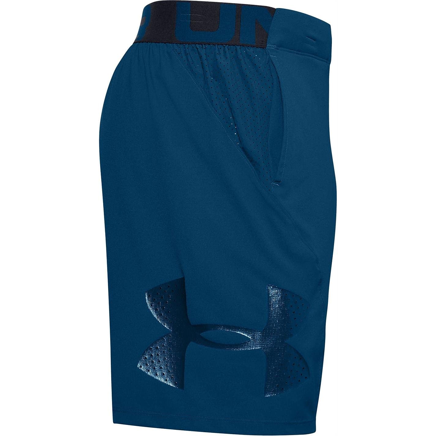 Under Armour Vanish Woven Graphic Shorts, Graphite Blue (581)/Black, Small