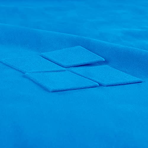 Toworldit 4pcs/Set Alcantara + ABS Material Inner Door Handle Bowl Trim Cover Sticker Compatible with Audi A4L 2017-2021 (Blue)