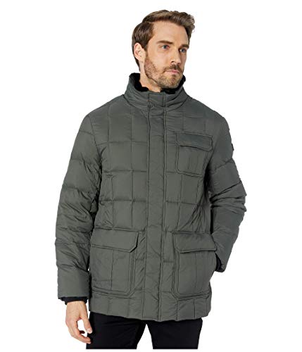 Tumi Men's High Shine Luxe Down Jacket seaweed ,Large