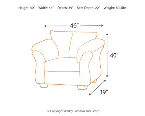 Signature Design by Ashley Darcy Casual Plush Chair, Brown