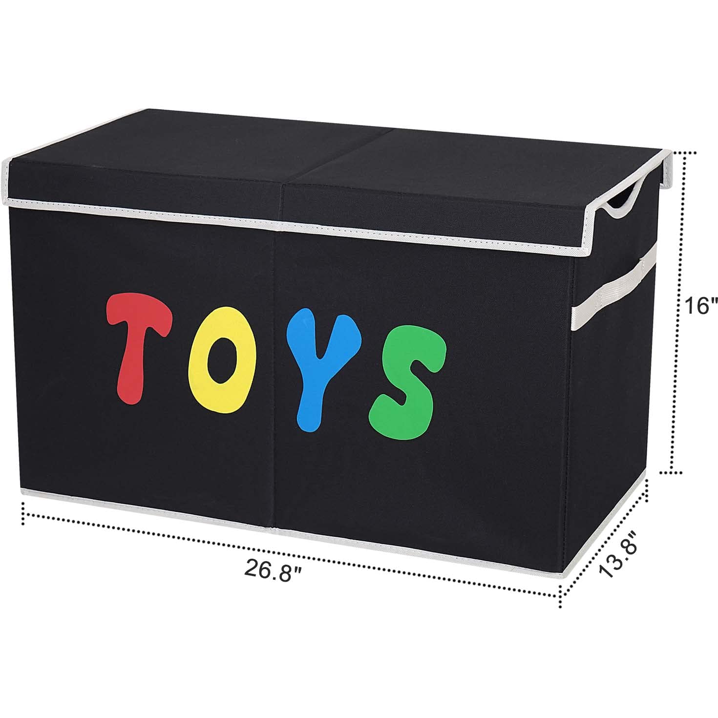 YOLOXO 2 Pack Toy Box Chest, Collapsible Sturdy Storage Bins with Lids, Extra Large Kids Toy Storage Organizer Boxes Bins Baskets