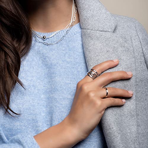 Silpada 'Wrapped Up' Overlapping Textured Band Ring in Sterling Silver, Size 6, Size 6
