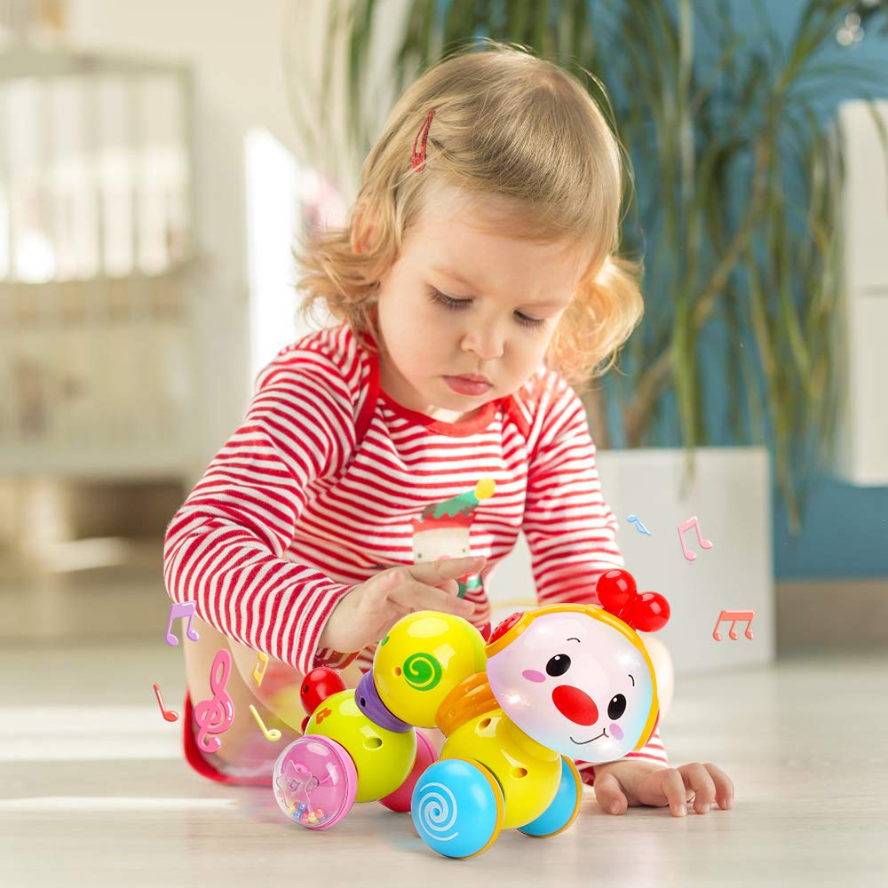TINOTEEN Baby Musical Toy Toddler Crawling Caterpillar Toy for 1 2 3 Year Old Babies Toddlers