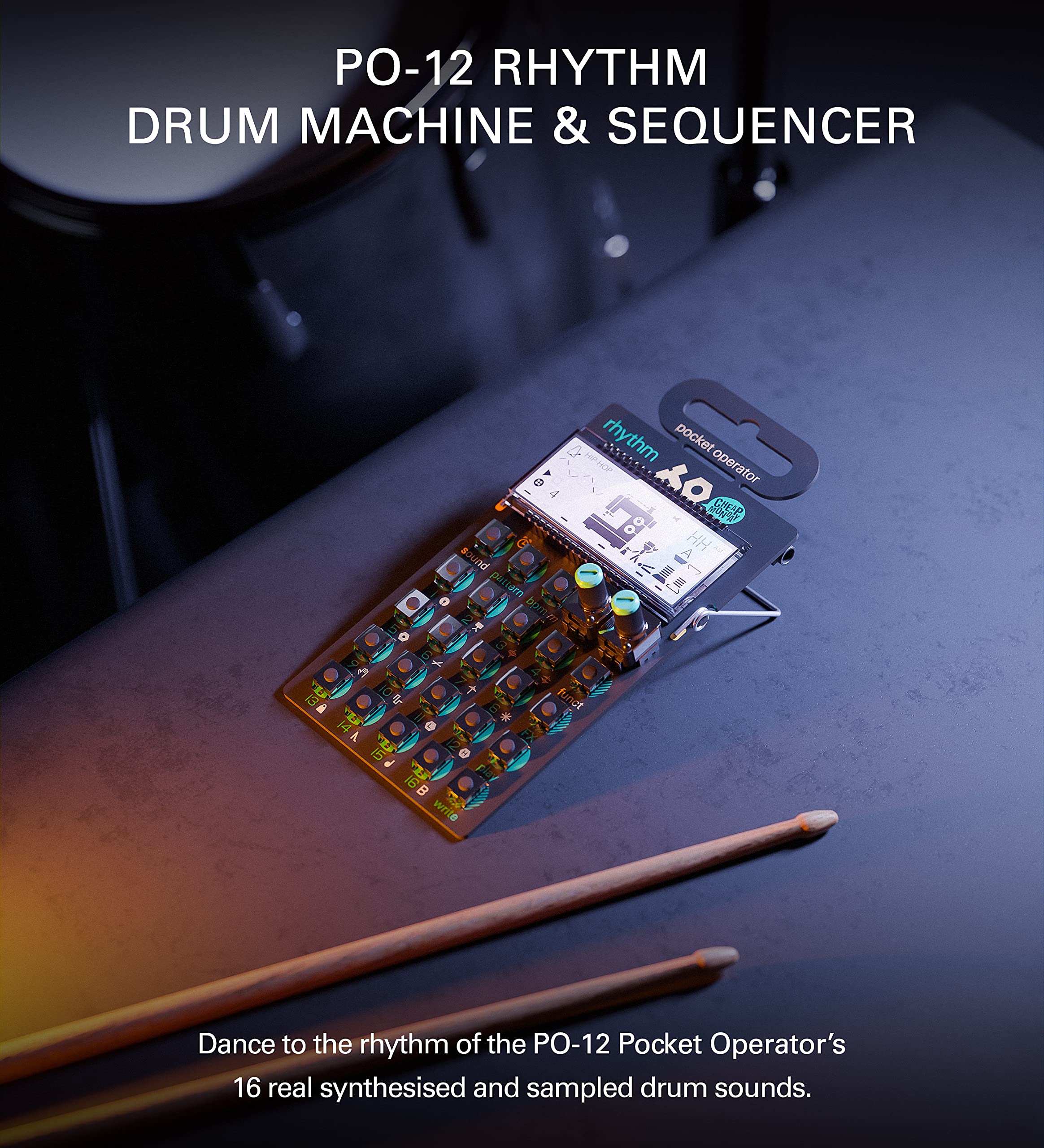 teenage engineering Ultimate PO Cocktail Bundle β 3-in-1 Set of Pocket Operator PO-12 Rhythm, PO-24 Office, and PO-32 Tonic Synthesizers and Sequencers