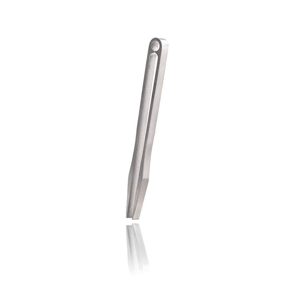 Titanium Alloy Tweezers Eyebrow Tweezers EDC Tool Food Grade Tweezers Splinter & Tick Removal Tool Lightweight Professional and Personal use(S)