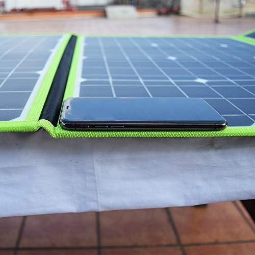 YUANFENGPOWER 100W 12V Foldable Solar Panels Kit Portable Solar Charge with 10A Controller for 12v/24v Battery, Camping, Travel RV Outdoor
