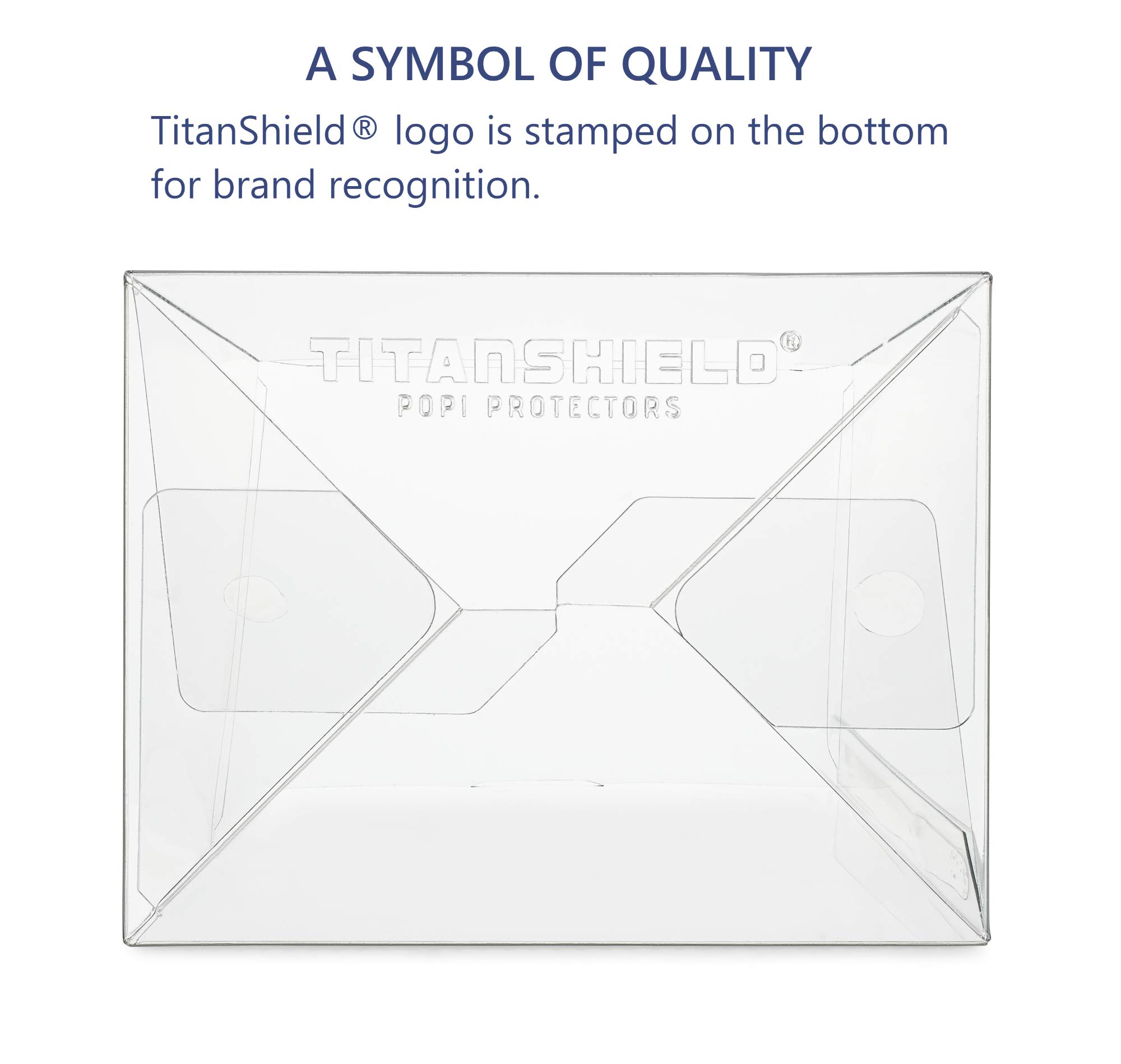 TitanShield 0.5mm Pop Protectors Sleeve Case Compatible with Funko - 4" Inch Pop! Vinyl Figures (60 Pack)