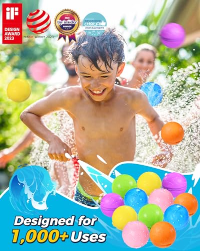 Tlitlimom Reusable Water Splash Balloon, 1 Count, Outdoor, Unisex, Suitable for Swimming Pool, Beach, Park, Yard, No Clean Hassle, Easy to Fill, Mesh Bag Included, Unique Design