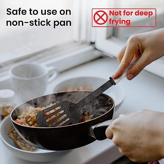 Steel Utensils 24 Pcs Kitchen Utensils Spatula Set Heat Resistant Kitchen Cooking Utensils Cookware Set with Spatula Black (Nylon and Stainless Steel)