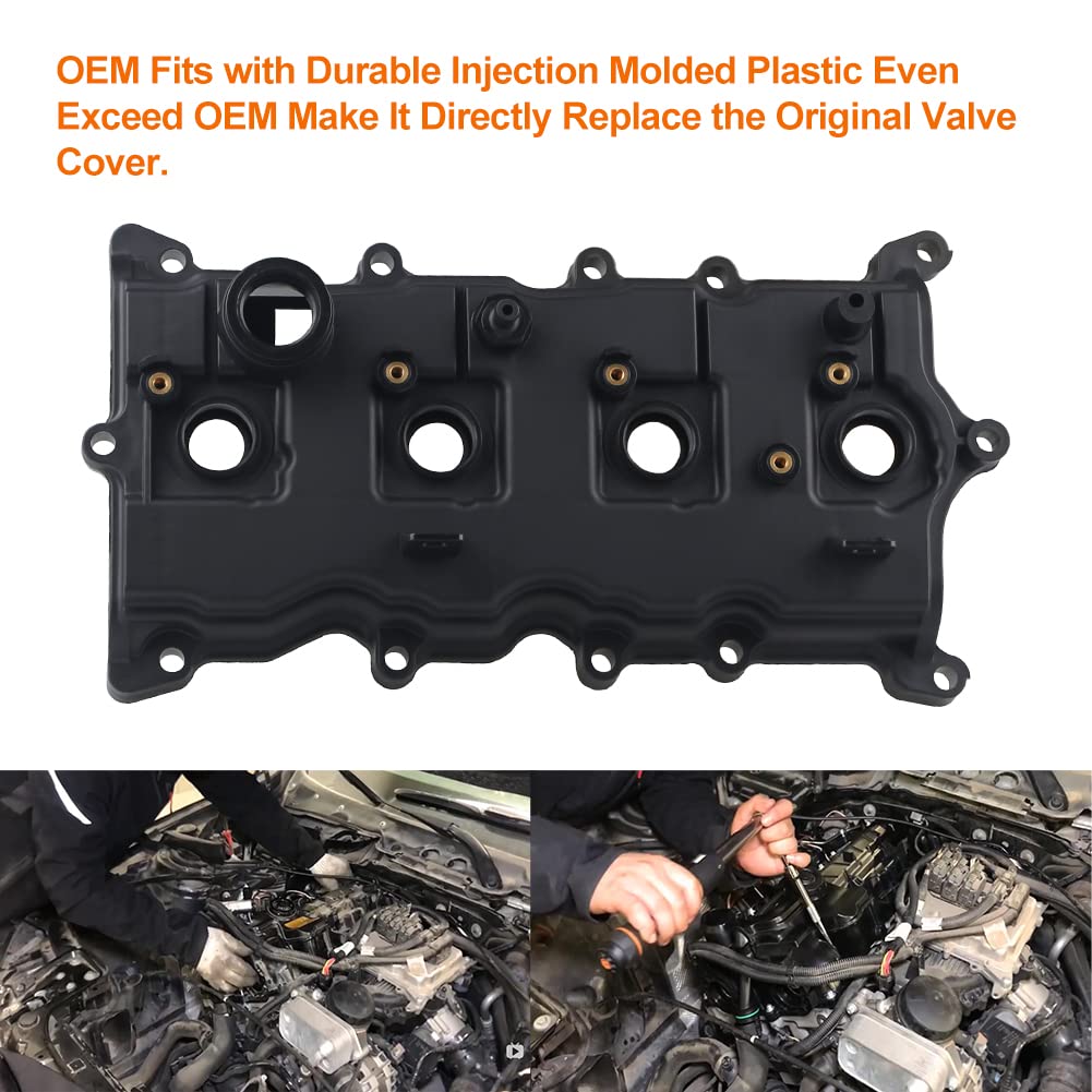 WATERWICH Valve Cover Compatible with Nissan Altima Sentra 2.5L 2007 2008 2009 2010-2013 with Gasket Replaces 13264JA00A 13270JA00A