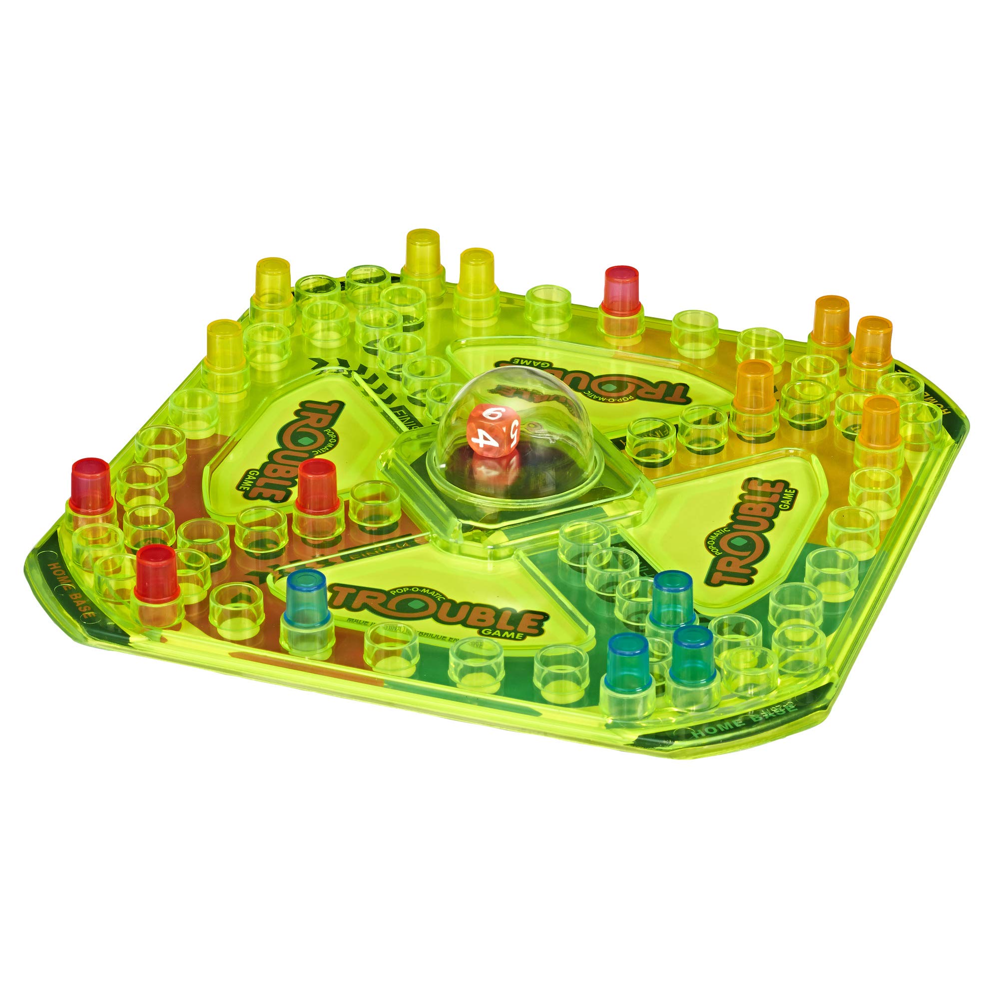 Trouble Neon Pop Classic Board Game for Kids 5+