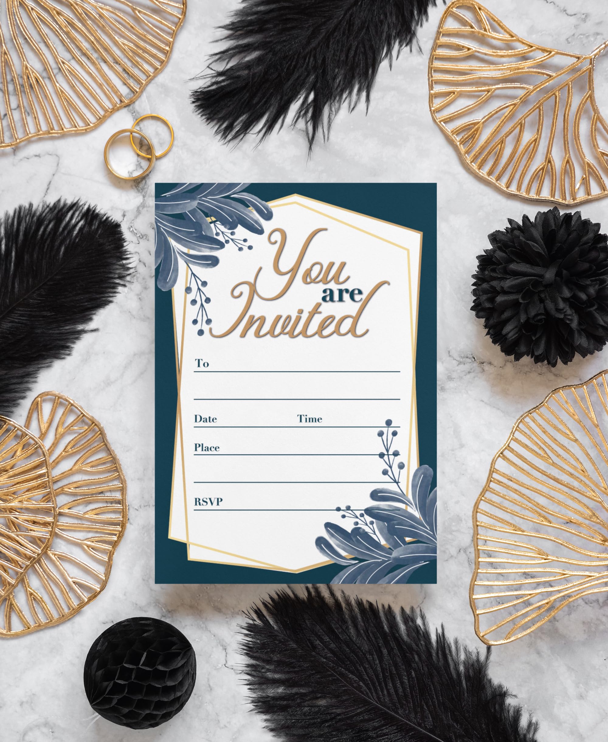Stonehouse Collection | You Are Invited Formal Fill-in Party Invitations With Envelopes | 25 Invites & Envelopes | Wedding, Baby Shower, Rehearsal Dinner, Birthday Party (Formal Your Invited)