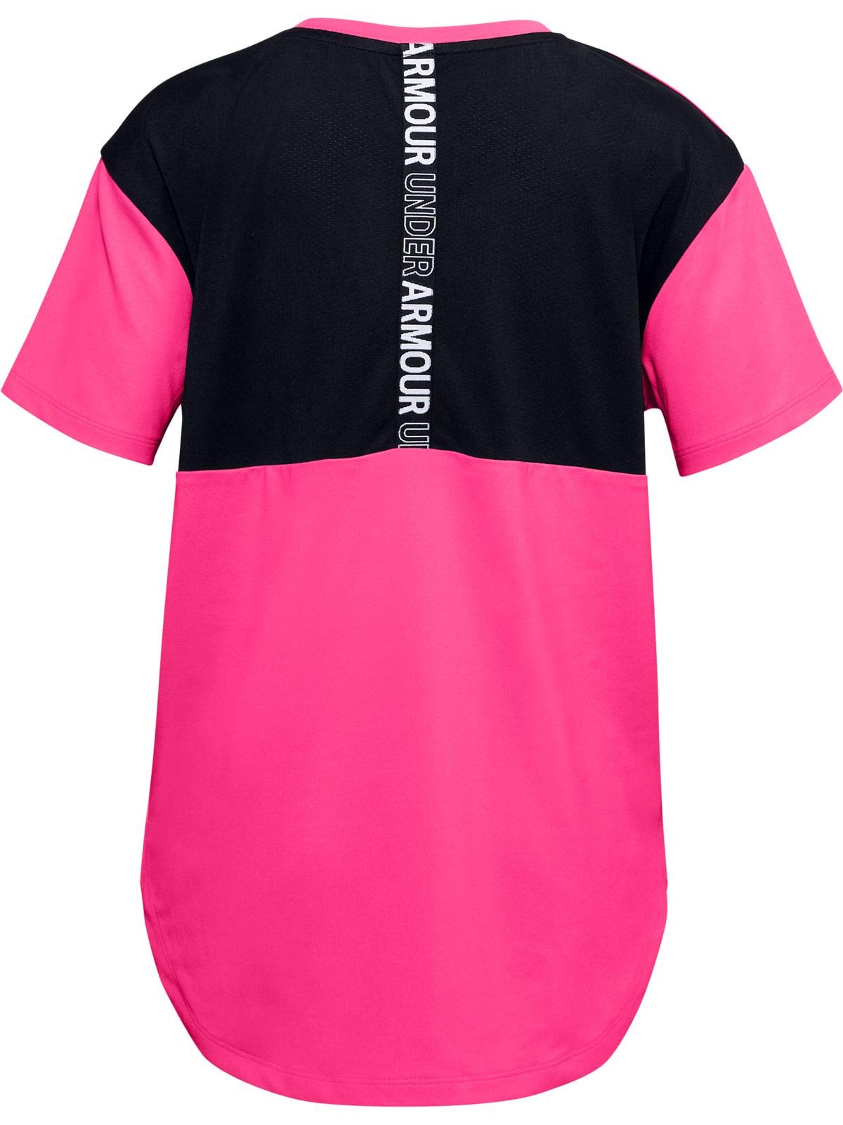 Under Armour Heatgear Armour Short Sleeve, Cerise (653)/Black, Youth X-Small