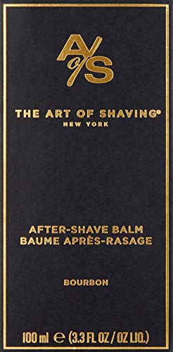 The Art of Shaving After-Shave Balm for Men - Face Moisturizer, Clinically Tested for Sensitive Skin, Bourbon, 3.3 Ounce