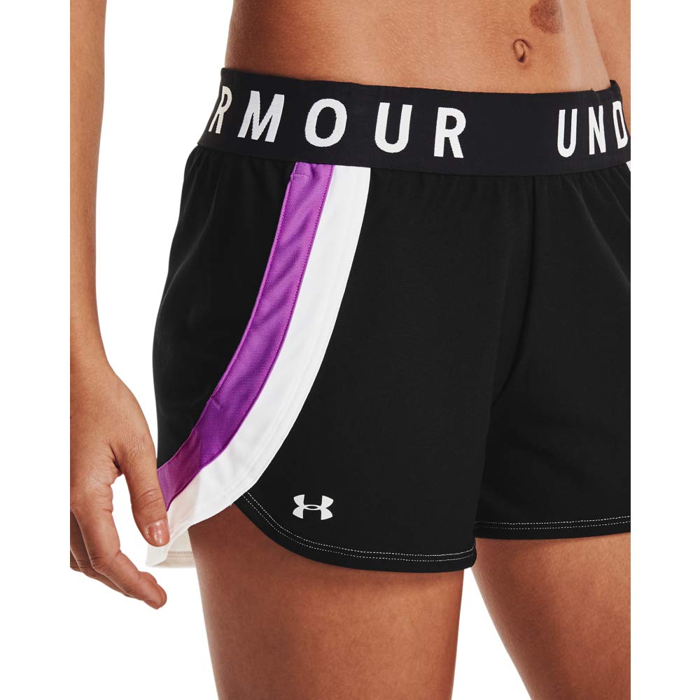 Under Armour Play Up 3.0 Novelty Workout Gym Shorts, Black (004)/White, X-Small