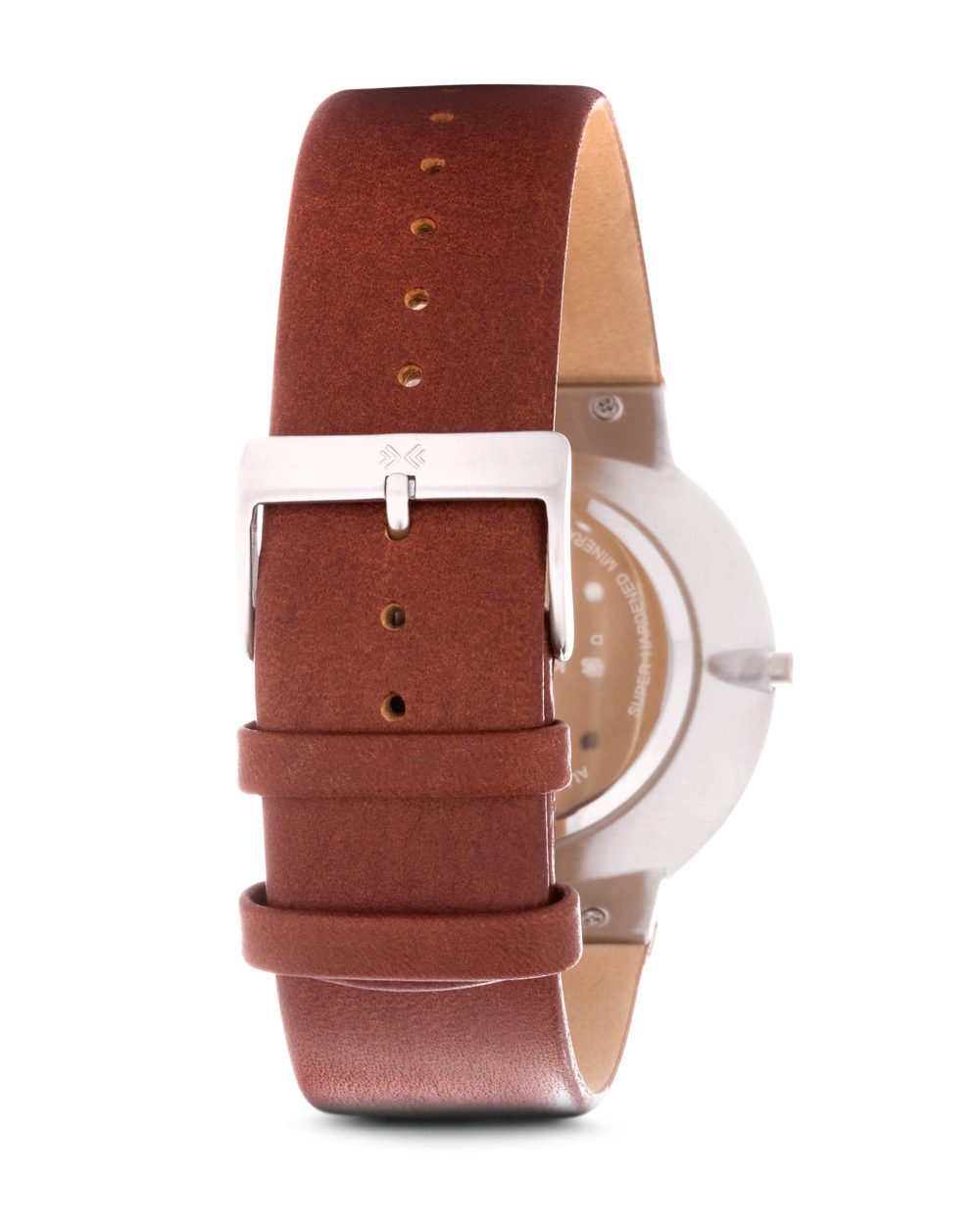 Skagen Men's Ancher Quartz Analog Stainless Steel and Leather Watch, Color: Silver/Brown (Model: SKW6082)
