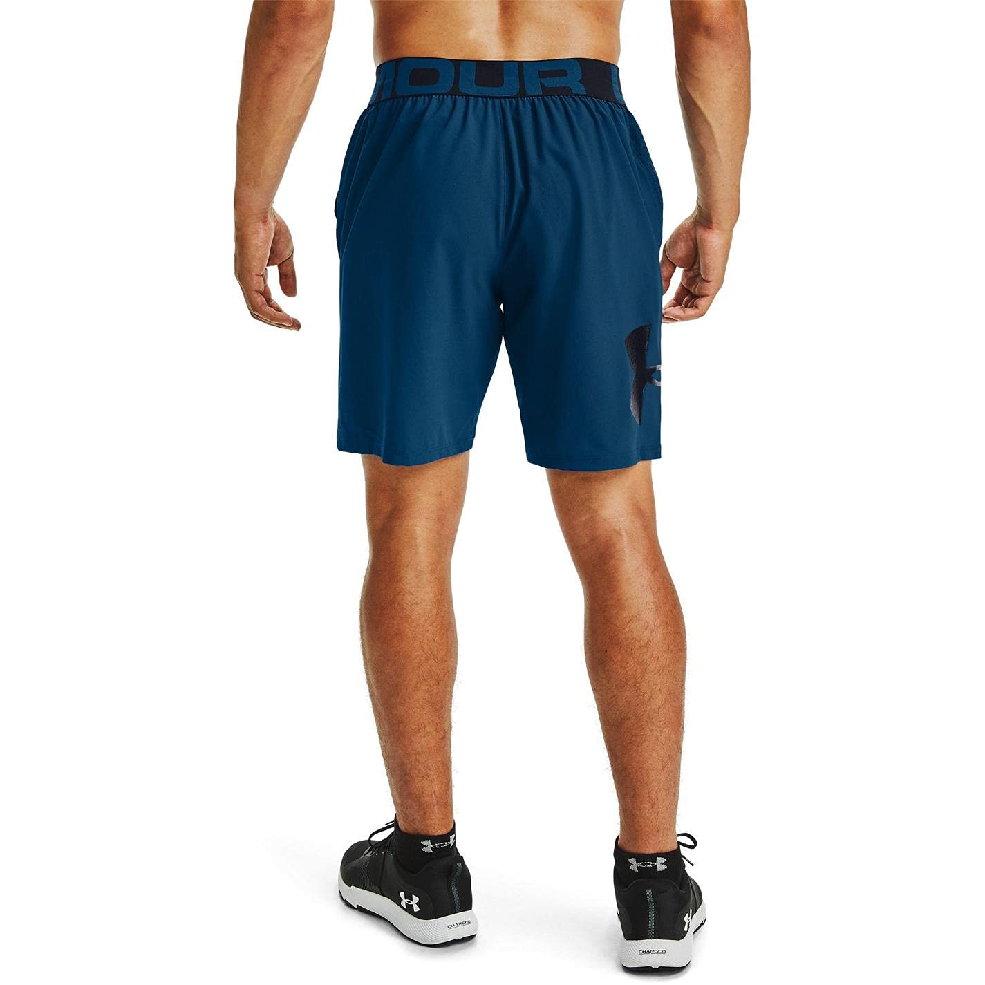 Under Armour Vanish Woven Graphic Shorts, Graphite Blue (581)/Black, Small