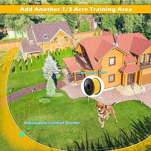 Underground Wire and Wire Splice Kits, Compatible for Dog Fence System Wireless, Including 500 FT Boundary Wire, Wire Splice Kit, Border Flags, Extend Your Fence Boundary and Pet Safe Training