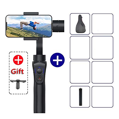 Upgraded Version of 3-axis Handheld Gimbal stabilizer with Focus and Zoom Function, Suitable for Smartphone Action Cameras (Color : Option 3)
